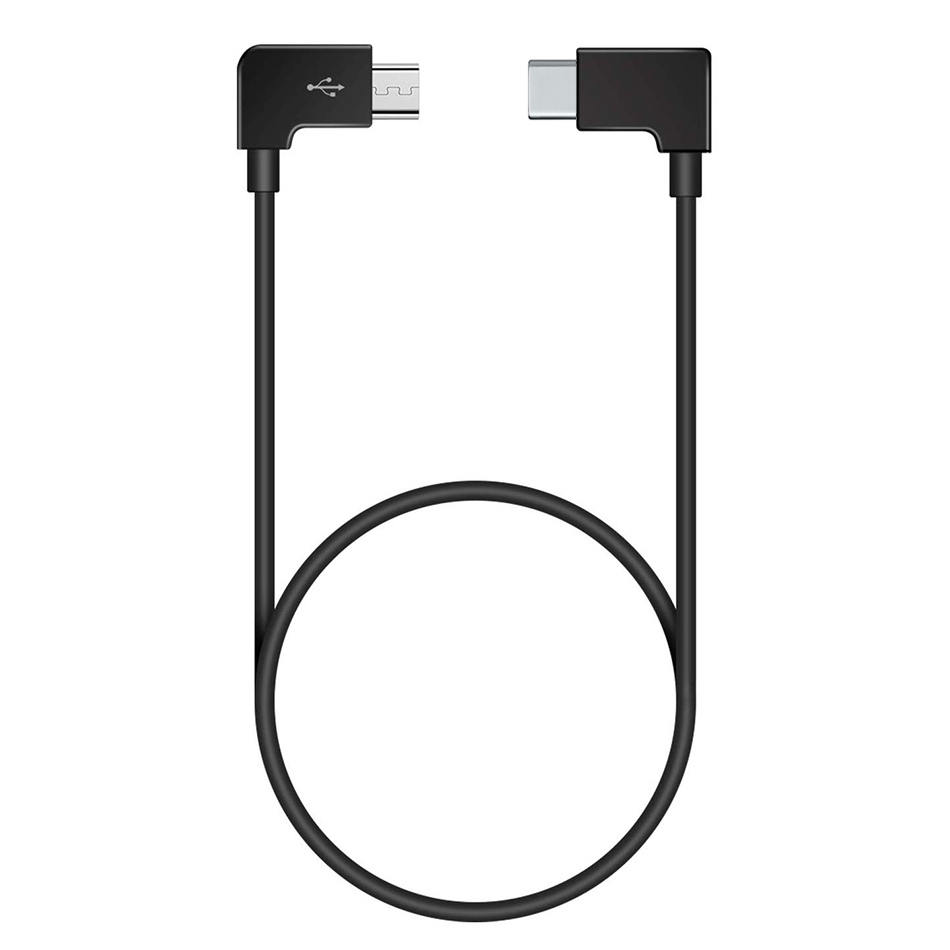 Right Angle 90 Degree Type-C to Micro-USB Cable (30cm)